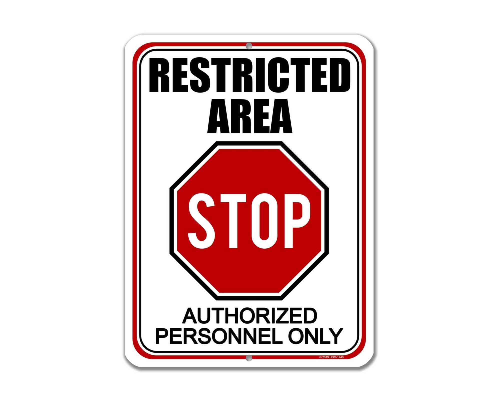 Dod Restricted Area Warning Sign