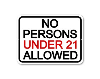 21 and Over Sign - Etsy