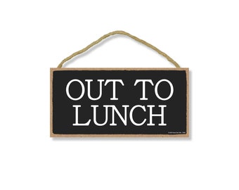 Out to Lunch Sign - Etsy