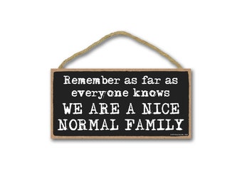 Normal Family Sign - Etsy