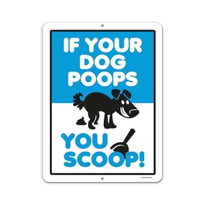 Dog Poop You Scoop Sign - Etsy