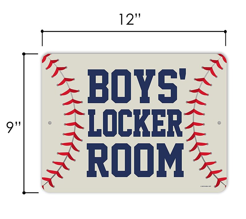 Honey Dew Gifts Baseball Decor Boy's Locker Room 9 Inch - Etsy