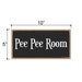 Honey Dew Gifts Pee Pee Room 10 Inch by 5 Inch Made in USA - Etsy