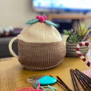Christmas Pudding Tea Cosy KNITTING PATTERN - Etsy