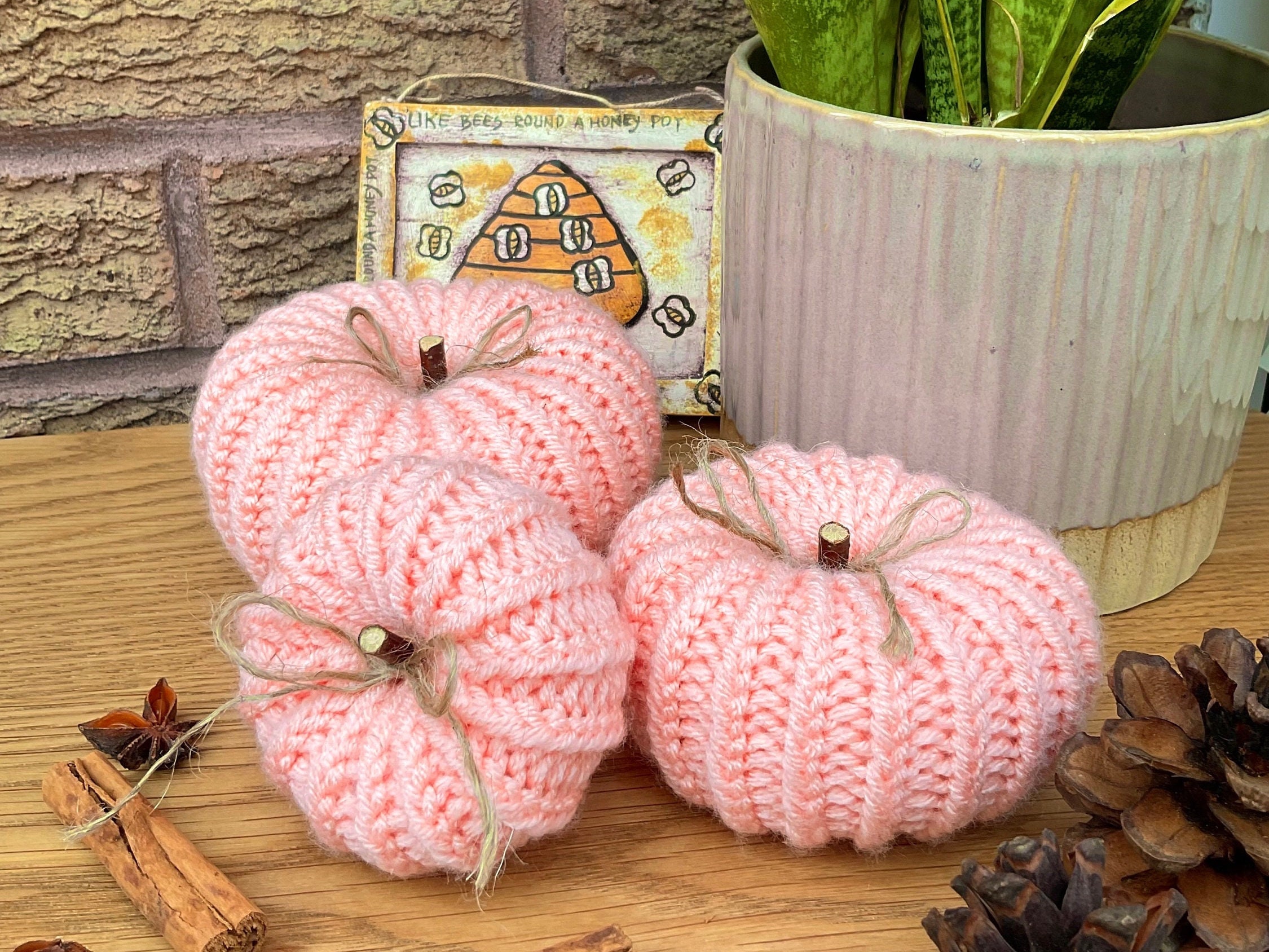 Chunky Pumpkin Digital Knitting Pattern - Fall Decor - Etsy UK