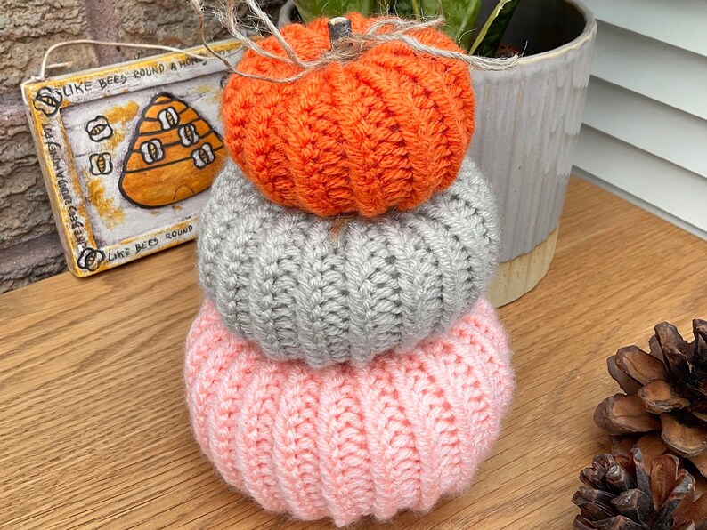 Chunky Pumpkin Digital Knitting Pattern - Fall Decor - Etsy UK