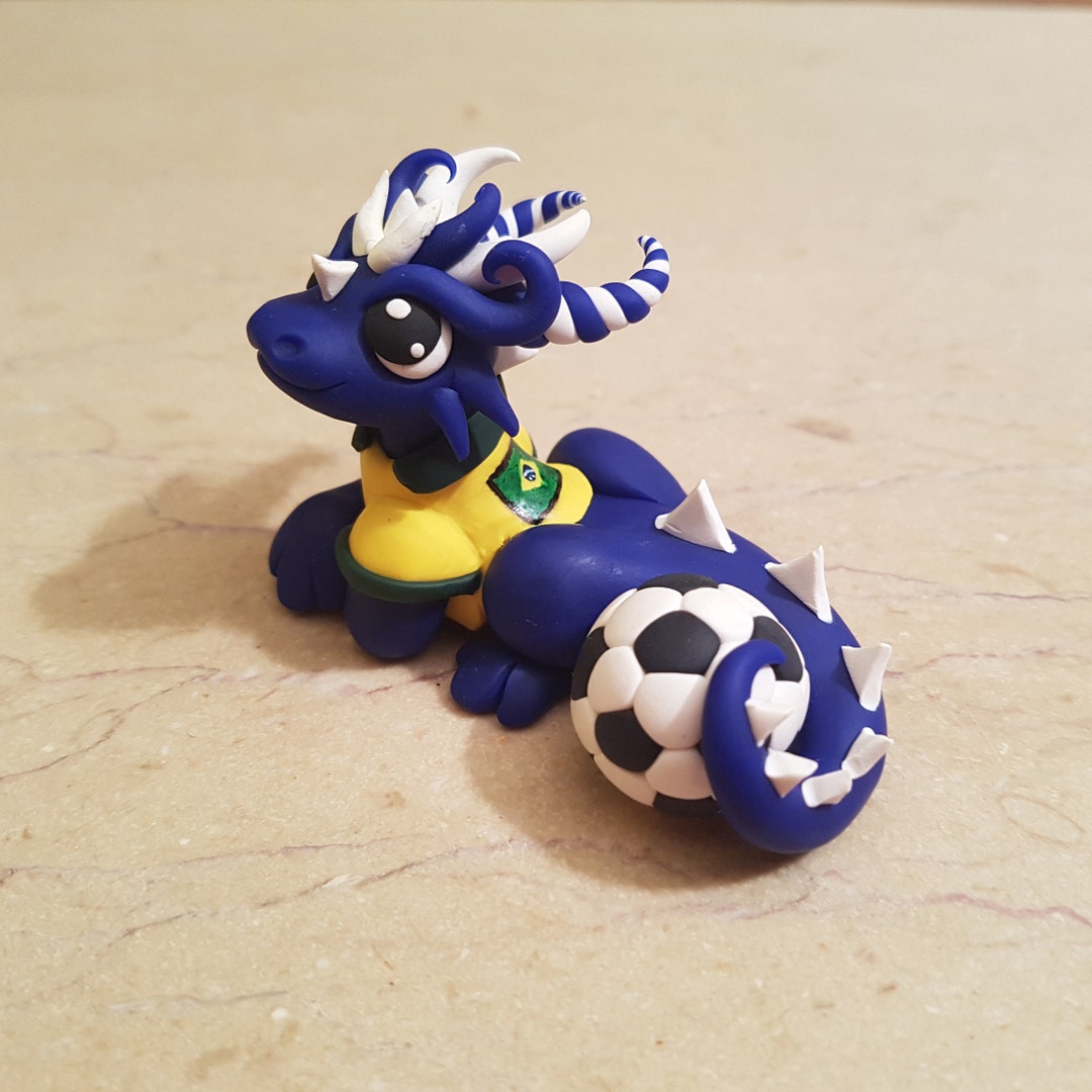 Brazil Dragon Figurine, Football World Championship Souvenir, Fully ...