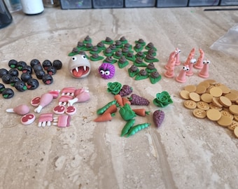 Board Game Clay Tokens - Etsy