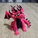 Neon Pink Dragon Sculpture, Miniature Dragon Figurine, Handmade Dragon ...