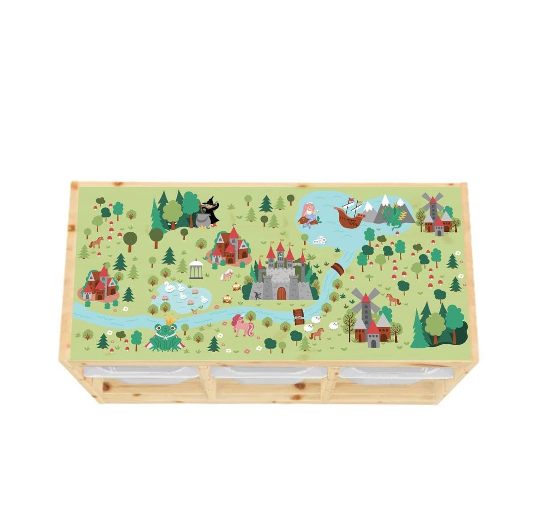 Storage Stickers, Storage Decals, Decals Trofast, Forest Trofast Decal ...