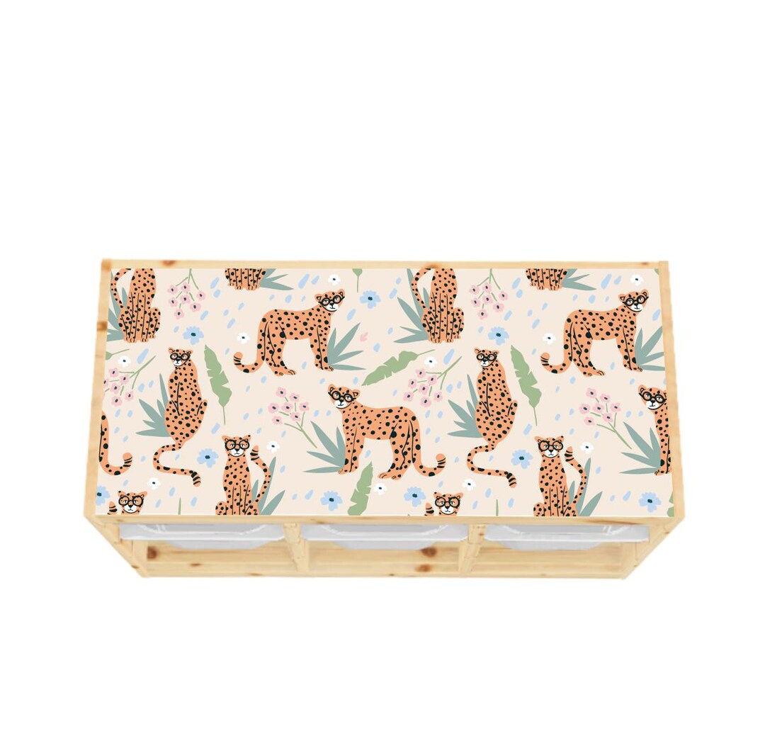 Leopard Jungle Trofast Sticker: IKEA Storage Unit Decal - Etsy