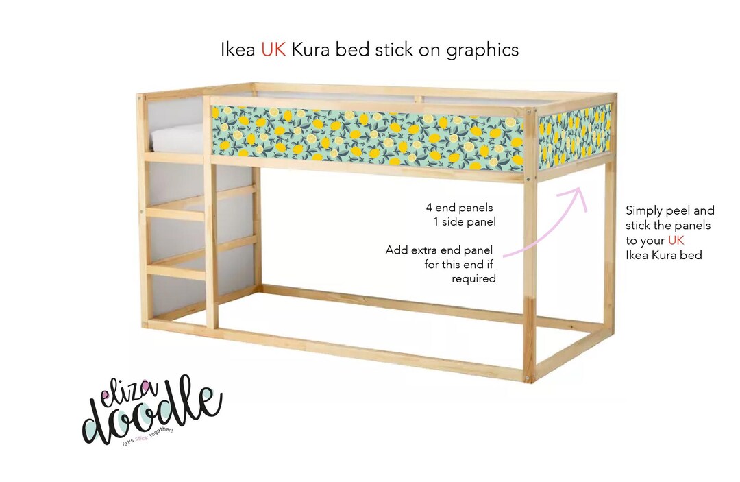 Ikea Kura Bed Decals for Ikea Bed Stickers for Kura Bed, Gaming Decor ...