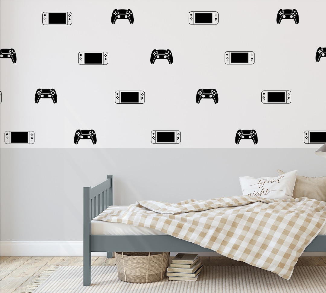 Gaming Wall Stickers/ Teenage Boys Decals / Games Control / Fake ...