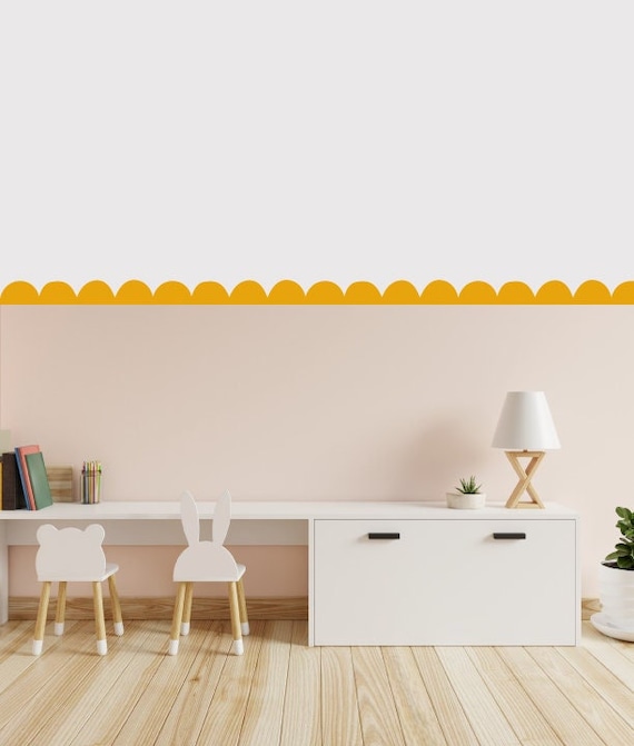 Yellow Scallop Wall