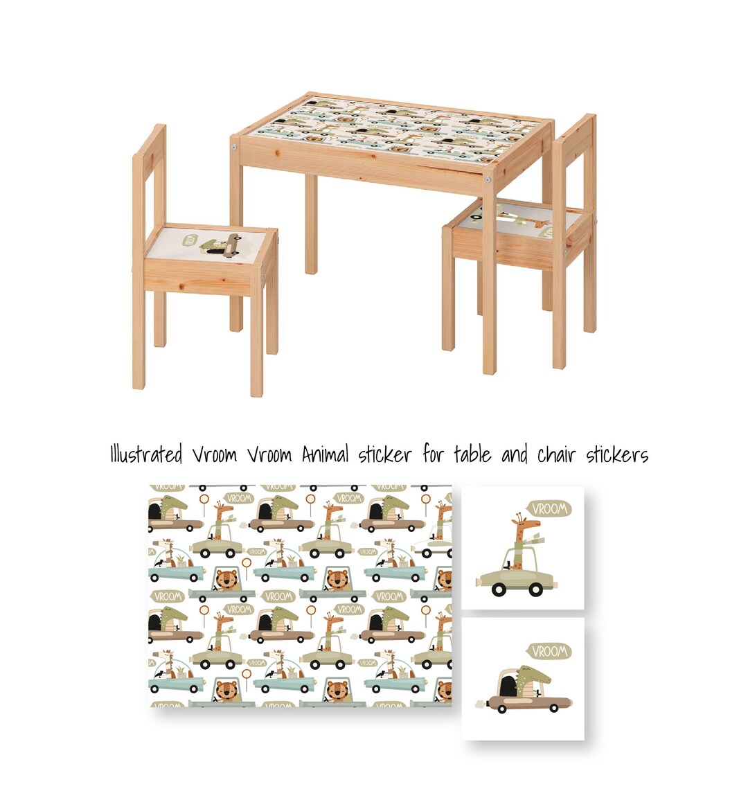 Furniture Stickers for IKEA Latt Table Decals for Cute Decor, Cars ...
