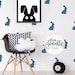 Rabbit Wall Stickers / Decal White / Bunny Rabbits Nursery / - Etsy UK