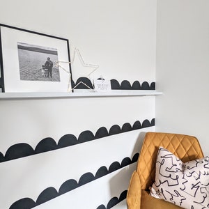 Scallop Wall Decals: Peel & Stick Nursery Border - Etsy