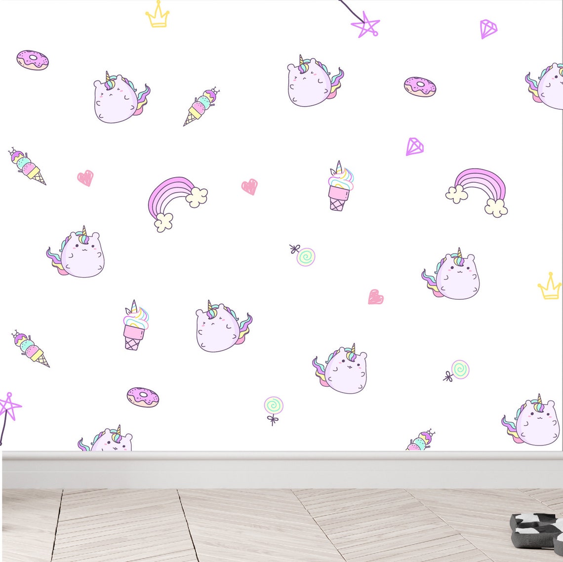 Kawaii Wall Decor Cute Japanese Wall Decals Kawaii Stickers - Etsy