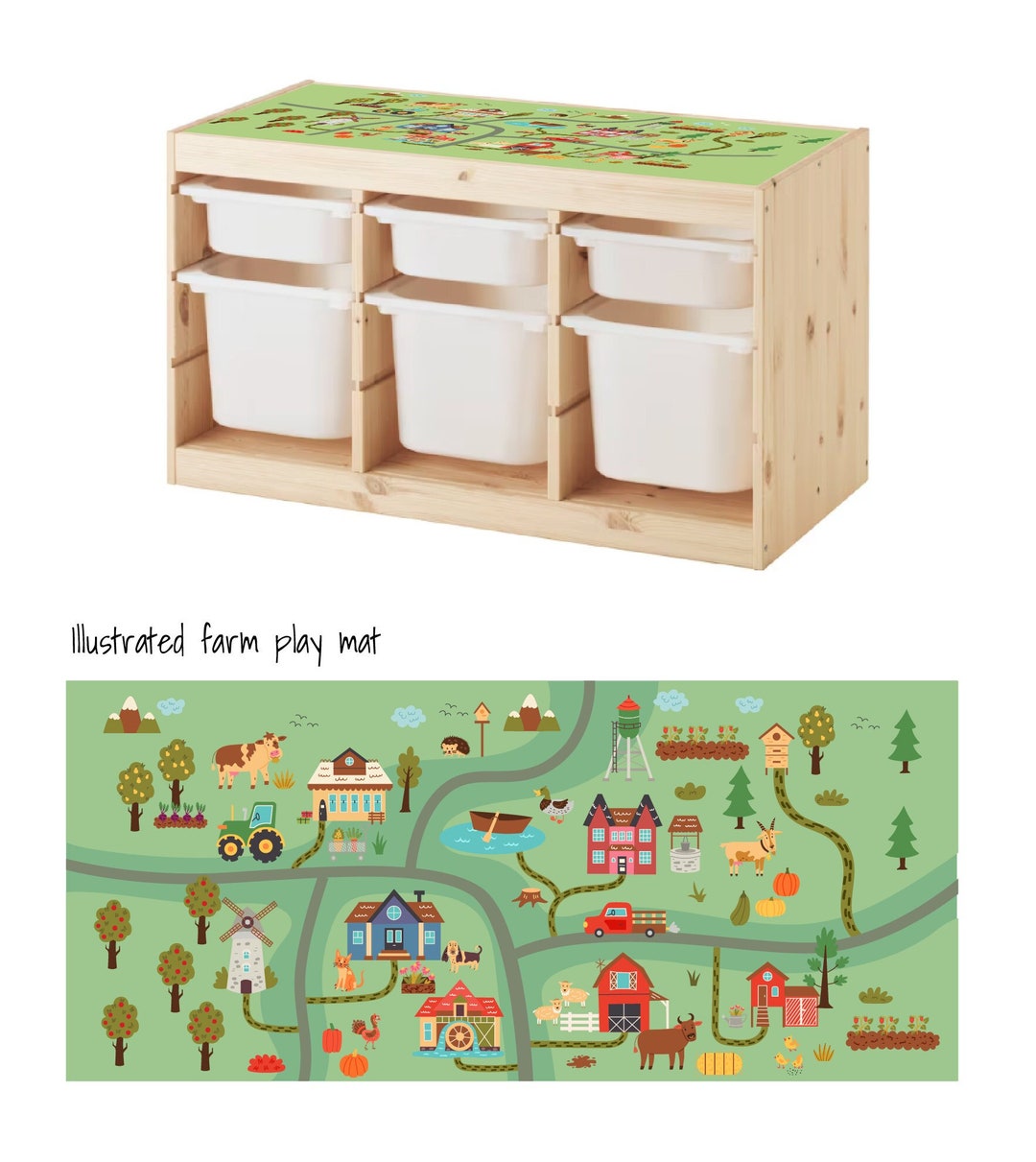 Storage Stickers, Storage Decals, Decals Trofast, Animal Trofast Decal ...