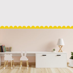 Scallop Wall Decals: Peel & Stick Nursery Border - Etsy