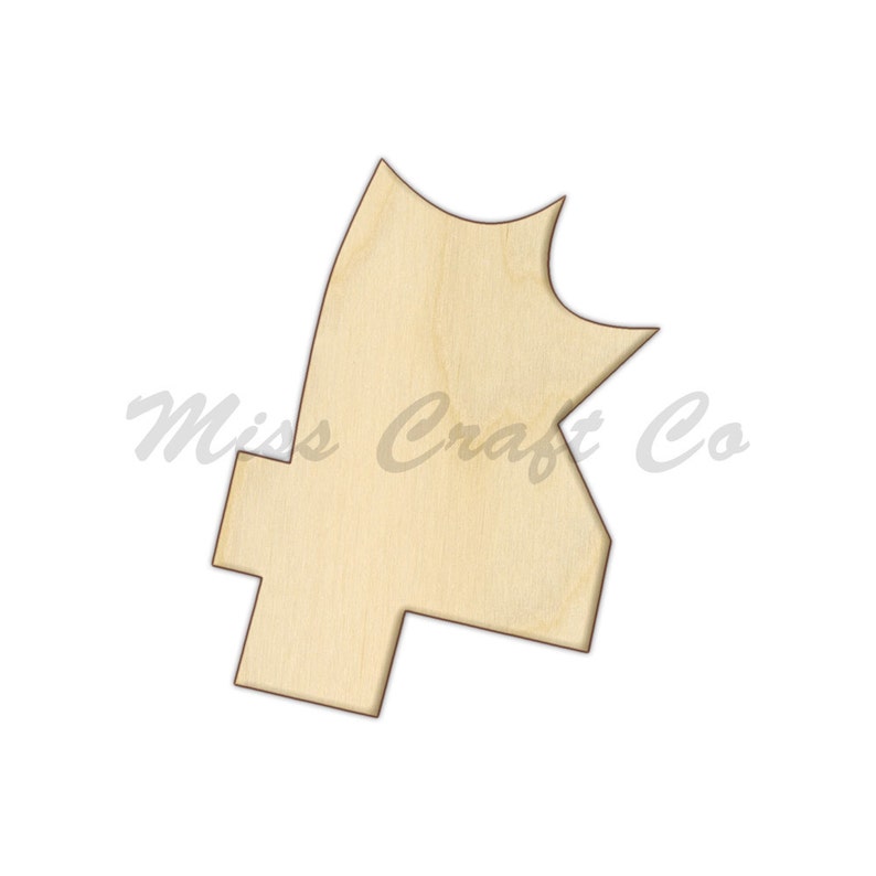 Princess Crown Number 4 Wood Craft Shape Unfinished Wood DIY | Etsy