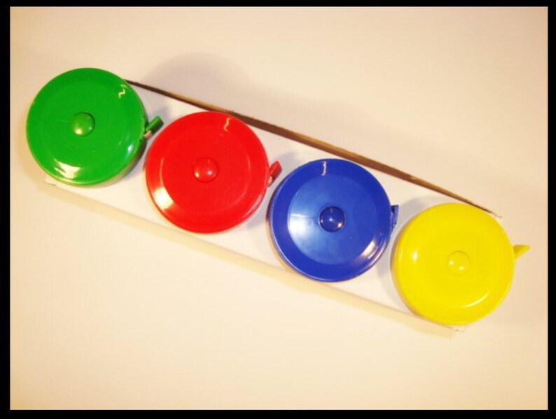 Retractable rotary spring tape measure. 2 inches 5cm wide. | Etsy