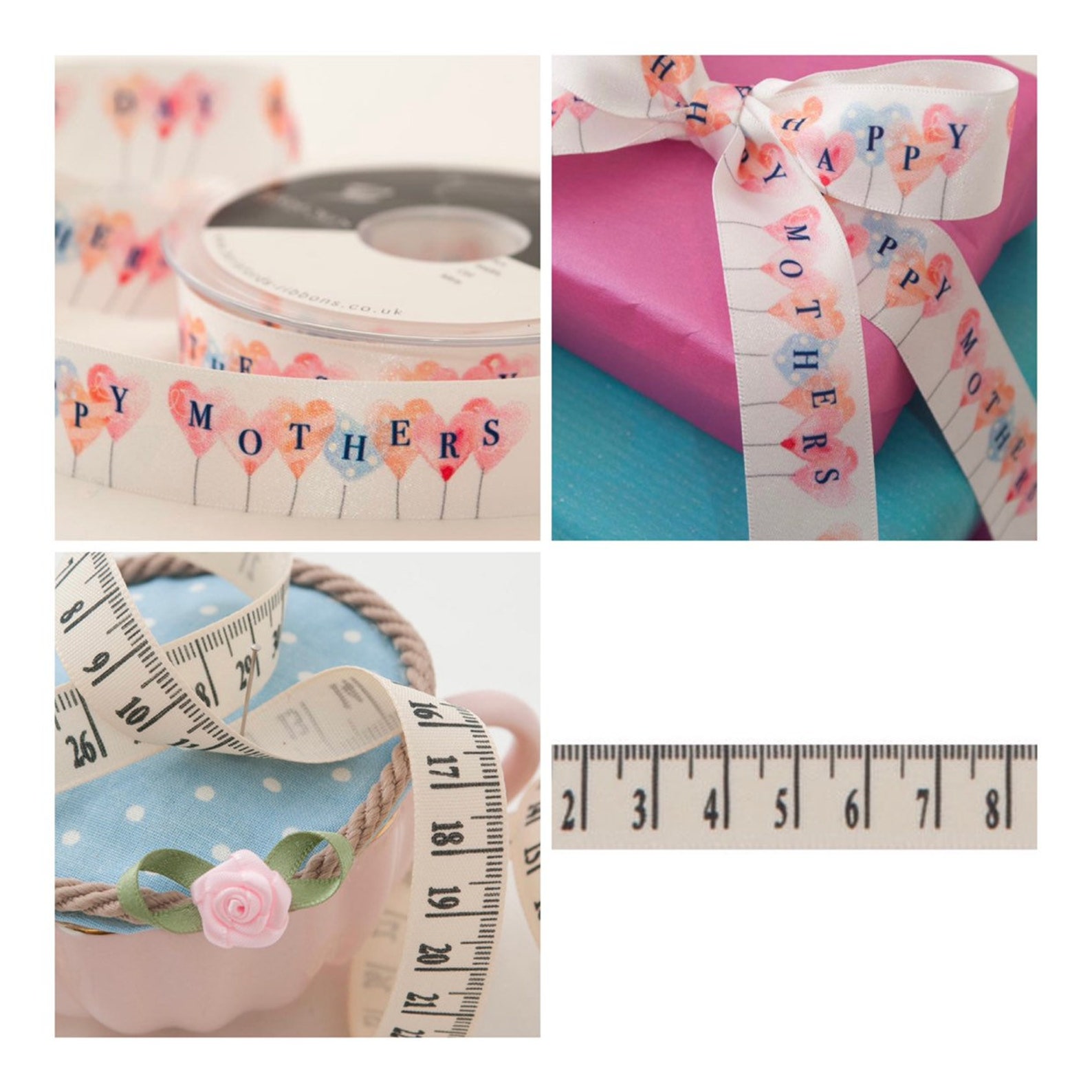 Various Mothers Day Ribbons Happy Mothers Day Floral - Etsy