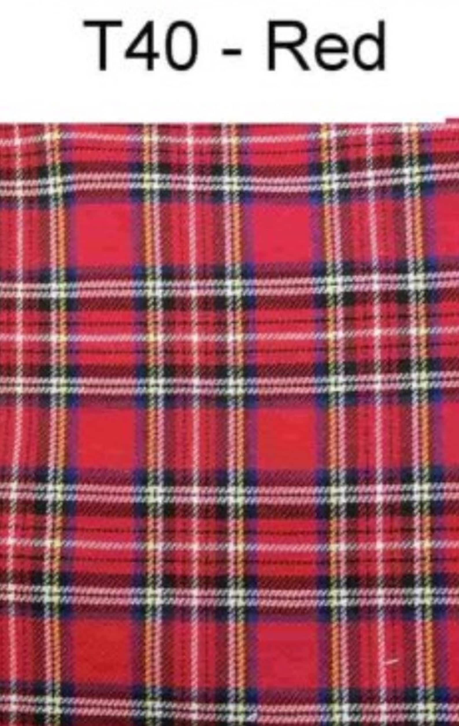 Tartan, Plaid 100% Polyester Fabric - Etsy