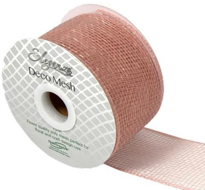 Metallic Deco Mesh 63mm Wide - Etsy