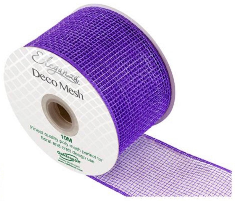 Metallic Deco Mesh 63mm Wide - Etsy