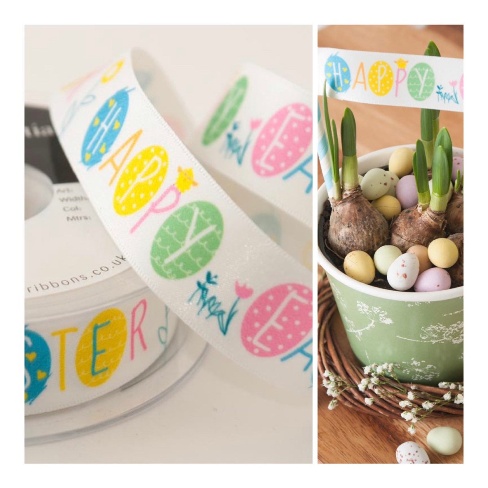 Various Easter Ribbons. Egg Hunt Ribbon. Chevron Ribbon. Daisy | Etsy