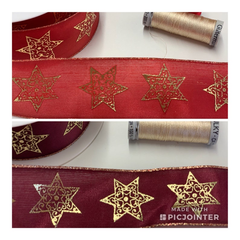 Wired Christmas ribbon various designs | Etsy