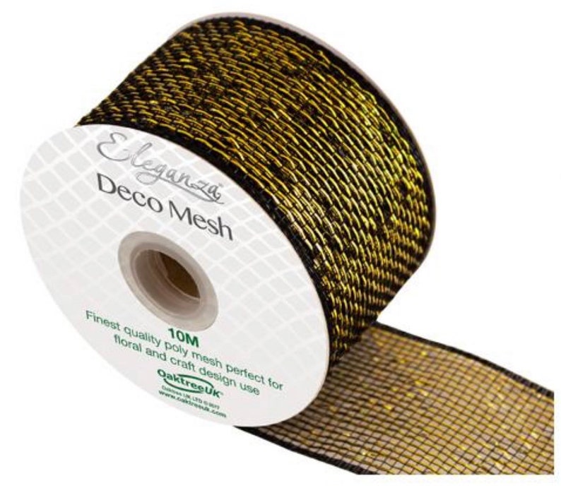 Metallic Deco Mesh 63mm Wide - Etsy