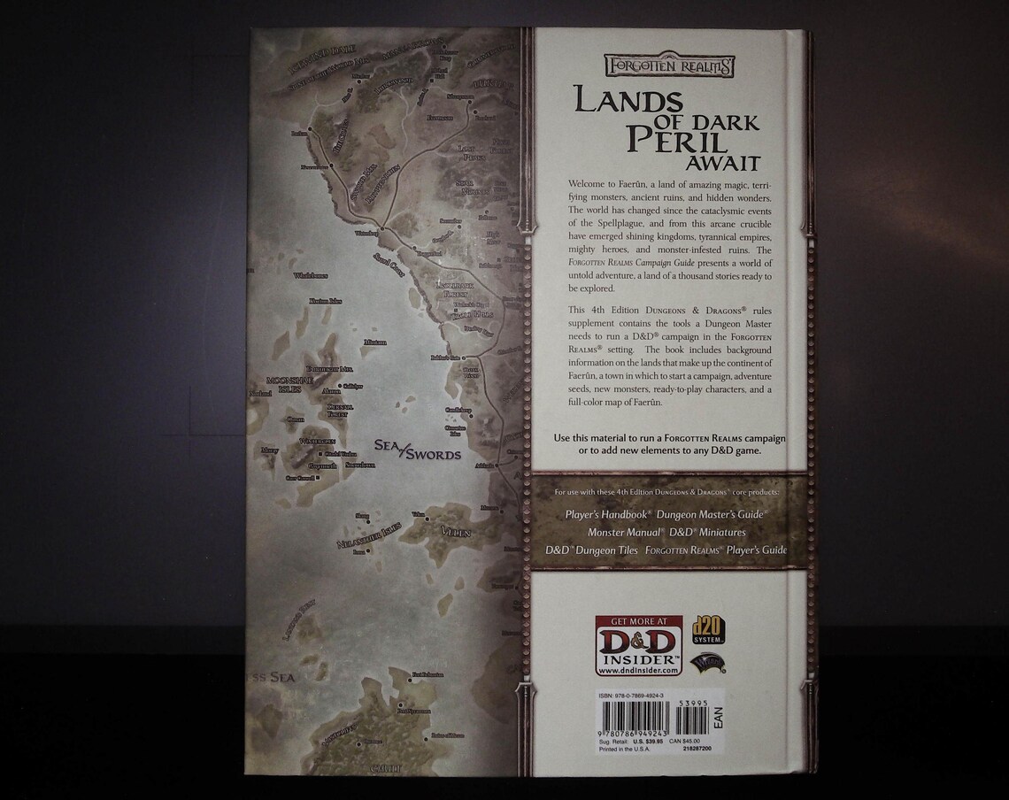 Forgotten Realms Campaign Guide Dungeons and Dragons - Etsy