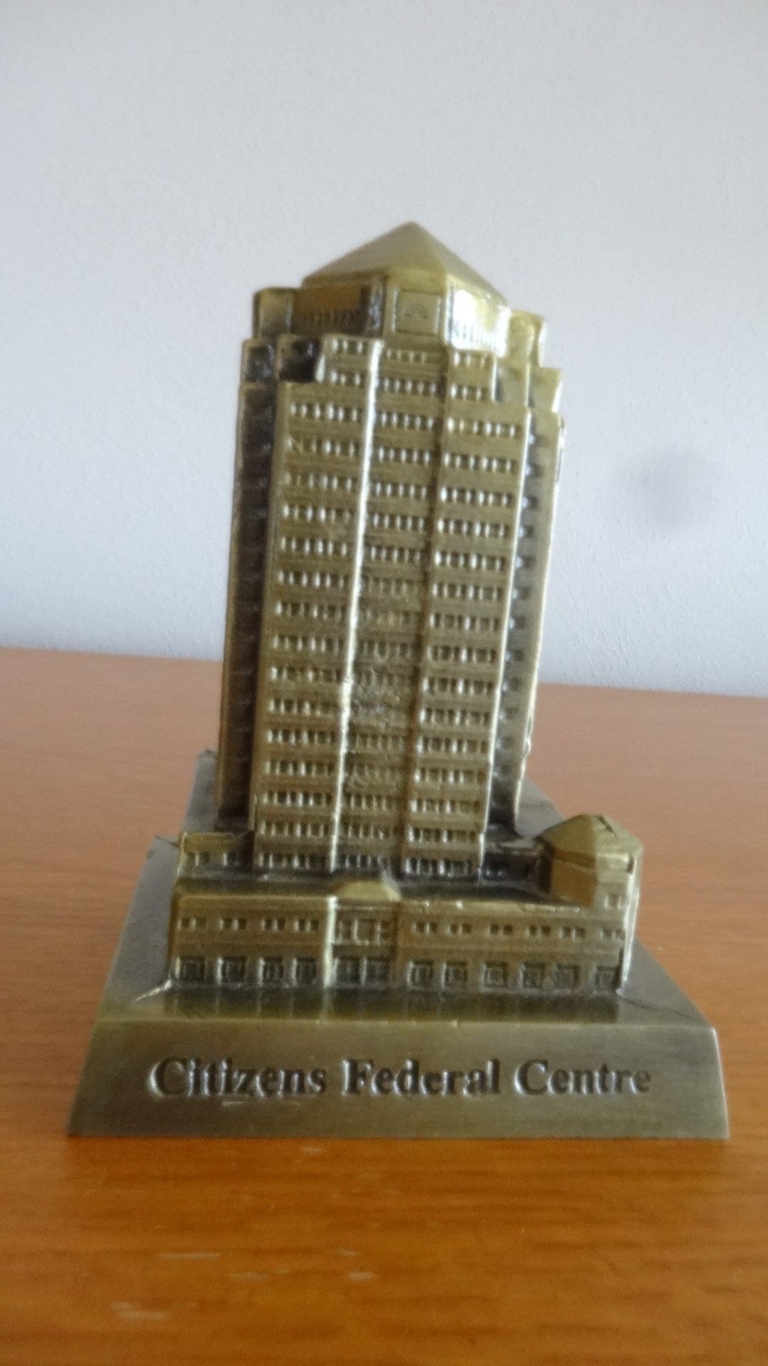 Citizen Federal Centre Building First Edition 1989 Souvenir 5.5" Brass ...