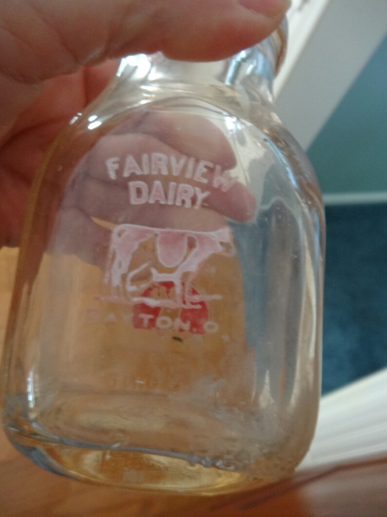 Vintage Antique Short 4.5 Fairview Dairy Milk Bottle - Etsy