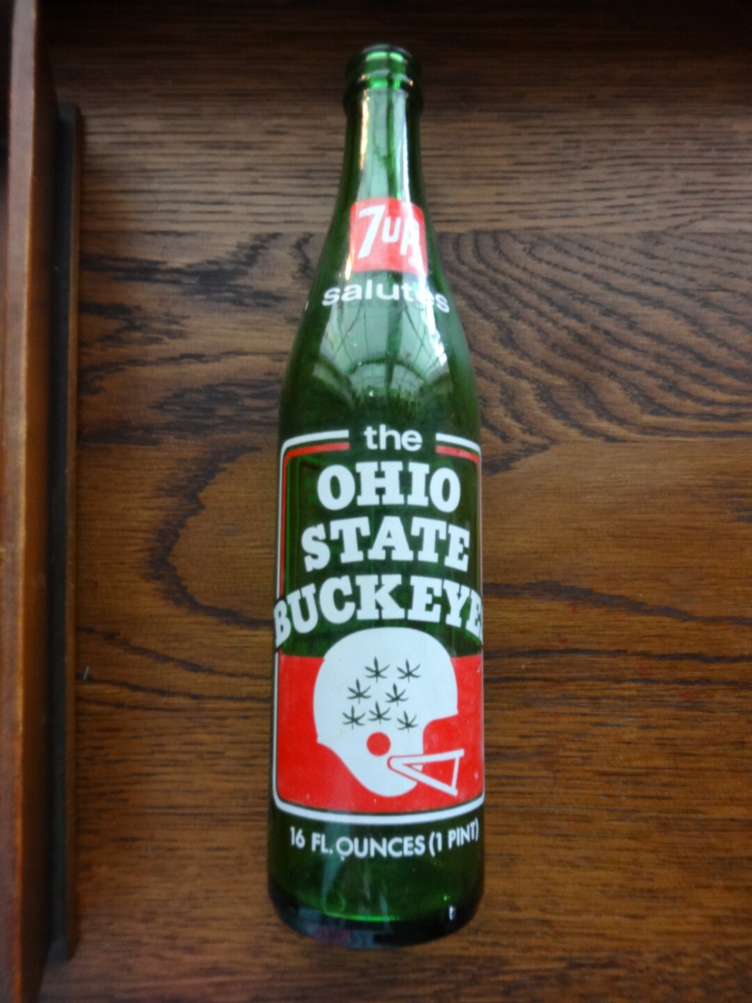 Ohio State U. Buckeyes 7up Salutes Commemorative Football Green Glass ...