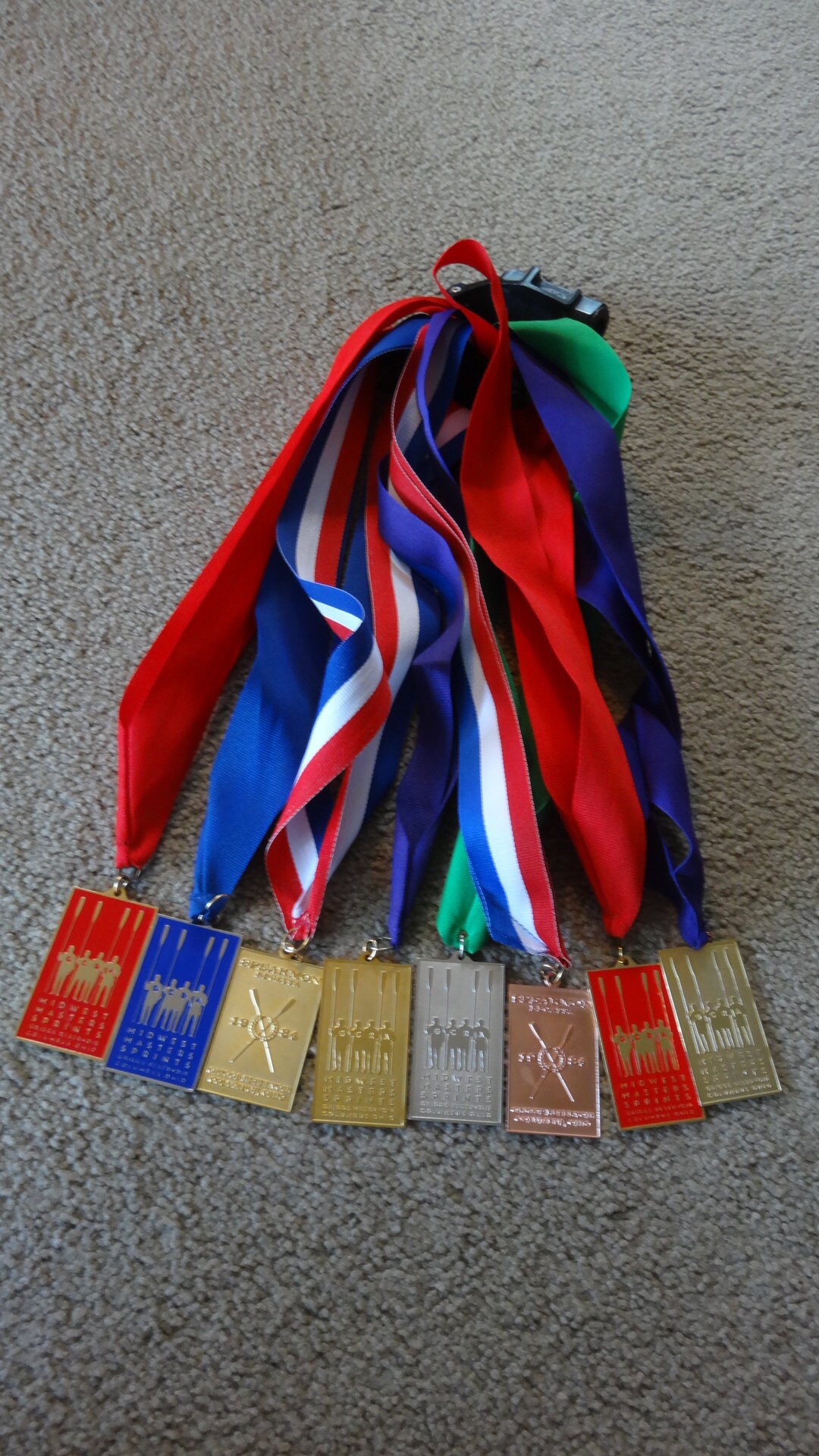 Eight Collectible Medals Rowing Canoe Kayak Speakmon Regatta Grigge ...