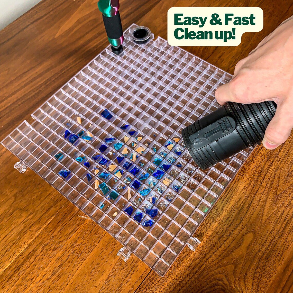 Waffle Cutting Grid Stained Glass Clear Supplies Board Morton (12x12 ...