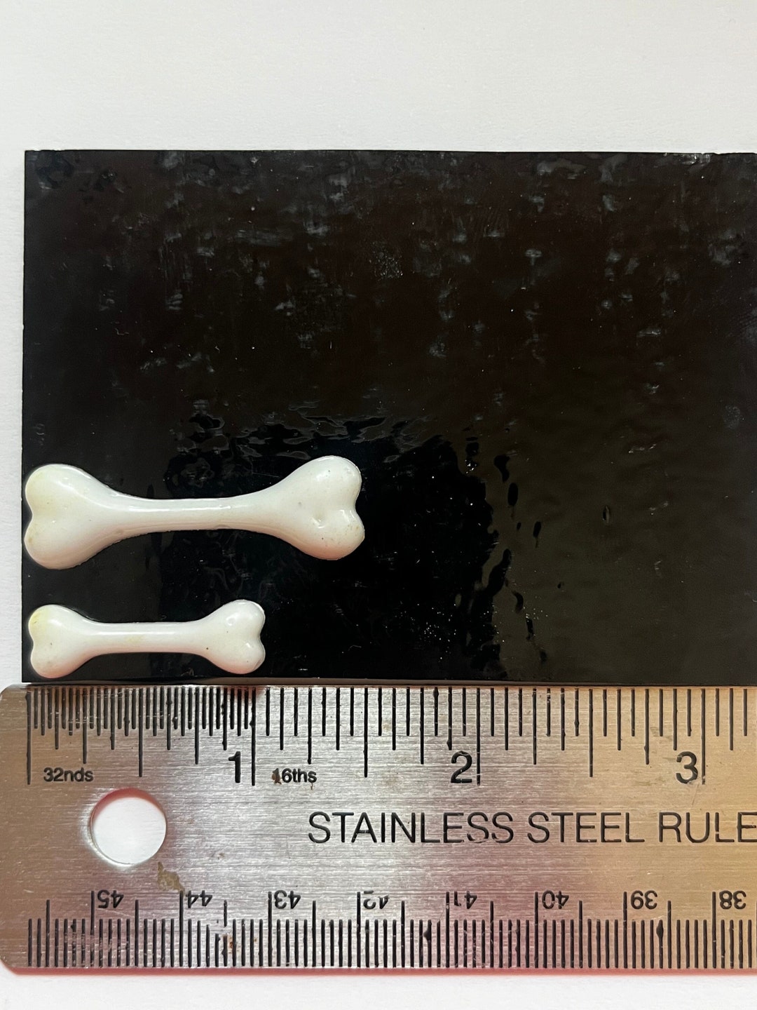 90 COE Fused Glass White Bones Freeze and Fuse Bone Skull Dog Fusing ...