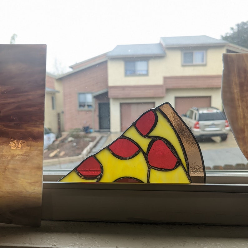 Pizza Slice Stained Glass - Etsy