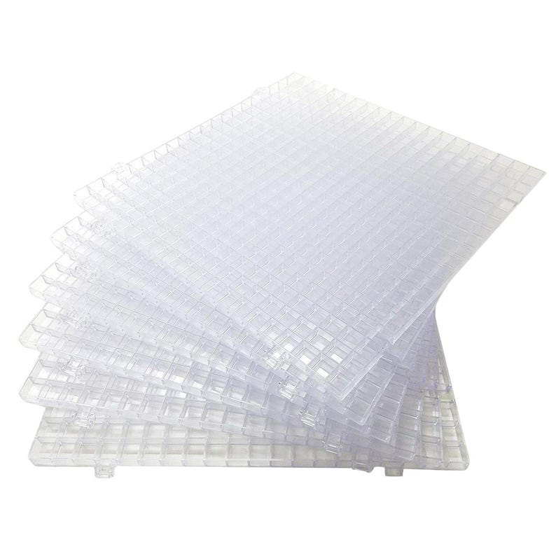Waffle Cutting Grid Stained Glass Clear Supplies Board Morton (12x12 ...