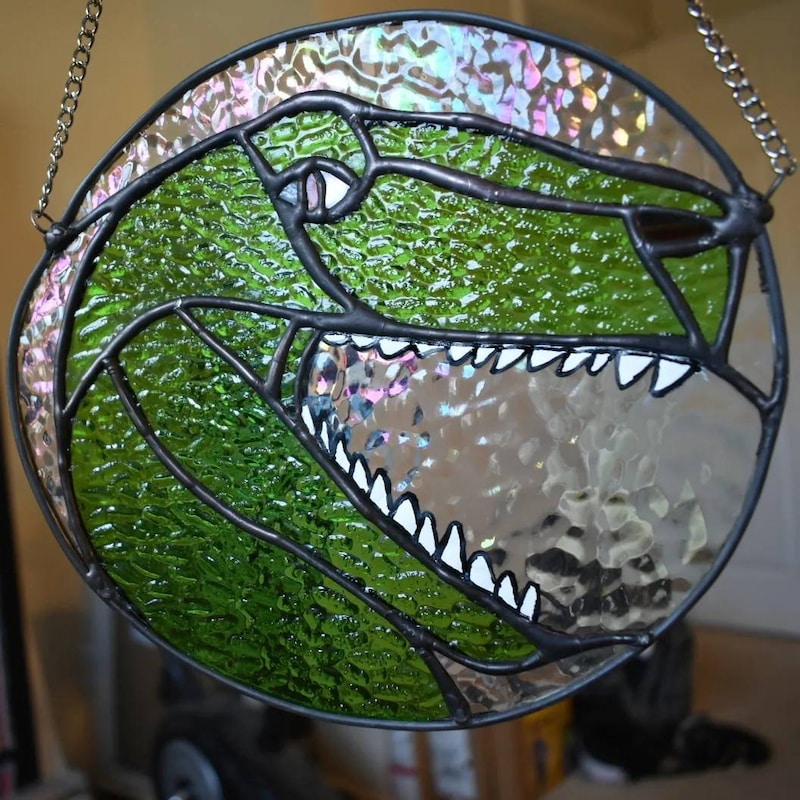 Stained Glass Dinosaur - Etsy