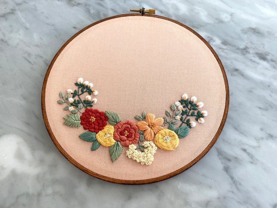 Hand Embroidery Kit Beginner Embroidery Kit DIY Kit Gift for Her ...