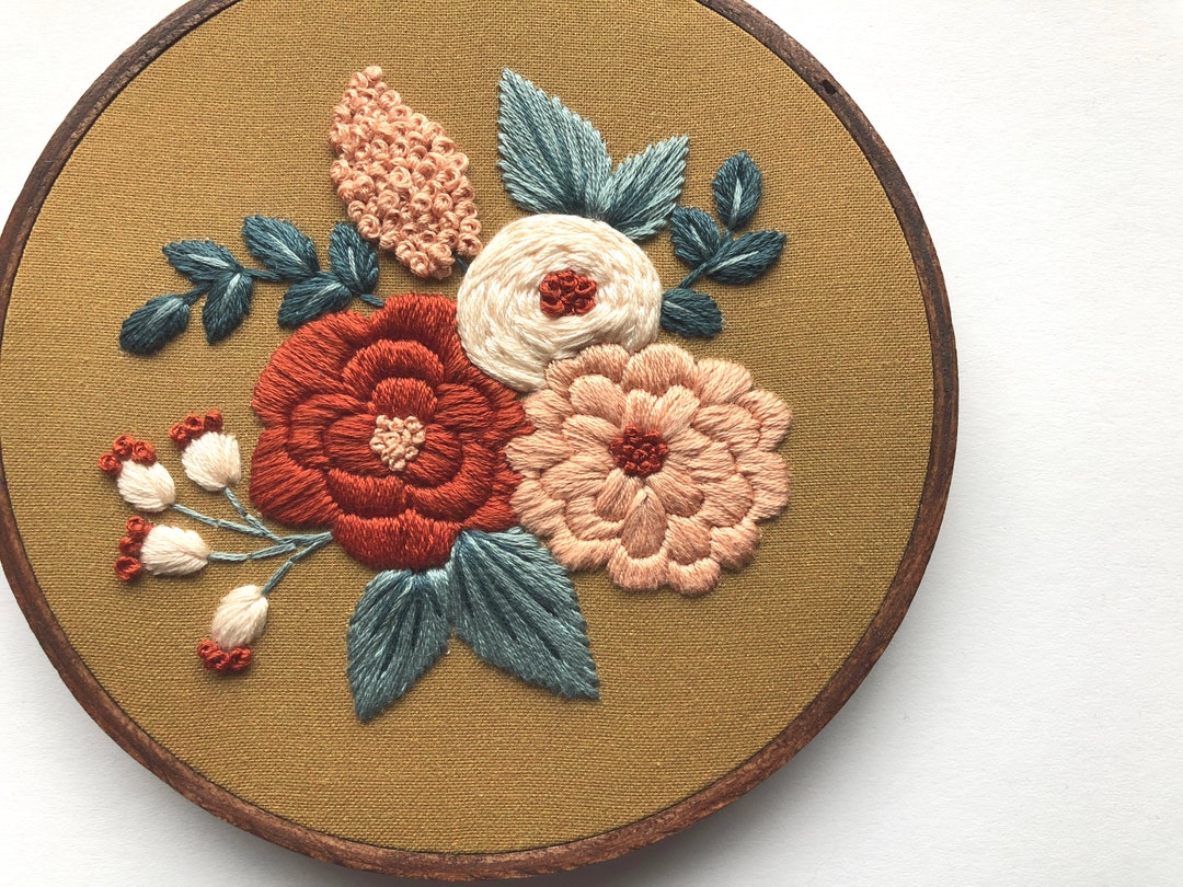 DIY Embroidery Kit Embroidery Design Beginner Kit Hoop Art - Etsy