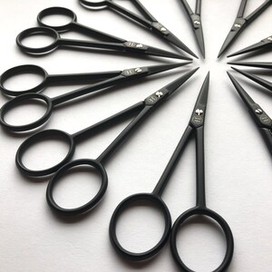 Black Embroidery Scissors, Craft Scissors, Multipurpose Scissors, Black ...
