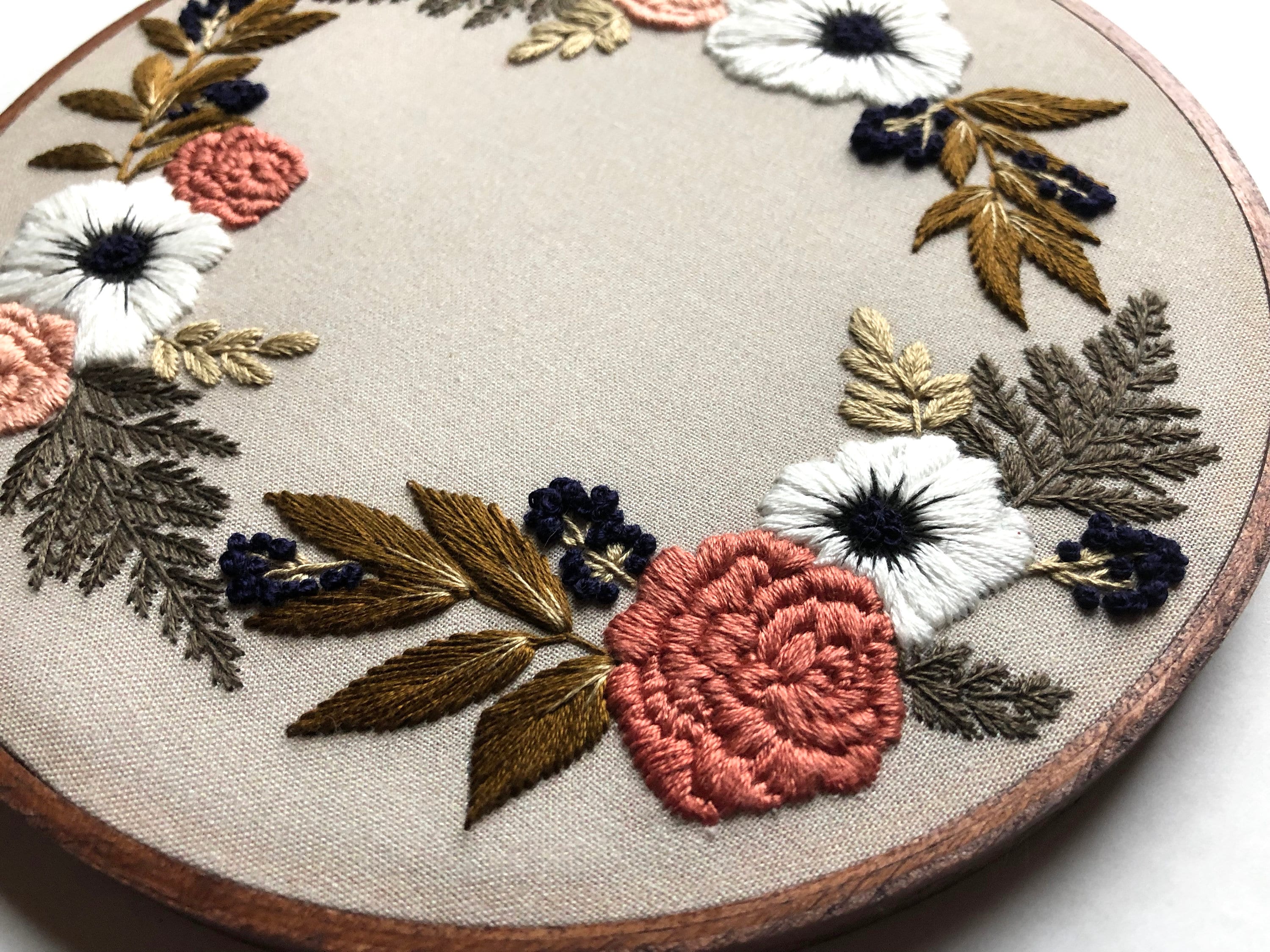 Embroidery Kit Beginner Embroidery Hoop Art Hand Embroidery | Etsy