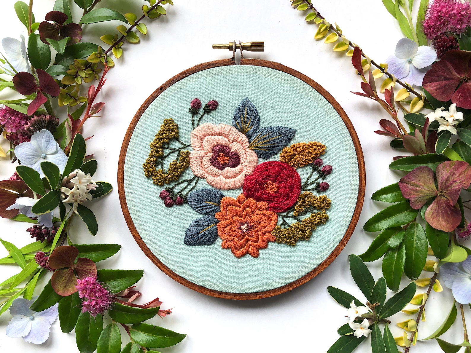 Hand Embroidery Kit Beginner Embroidery Kit Modern Embroidery - Etsy