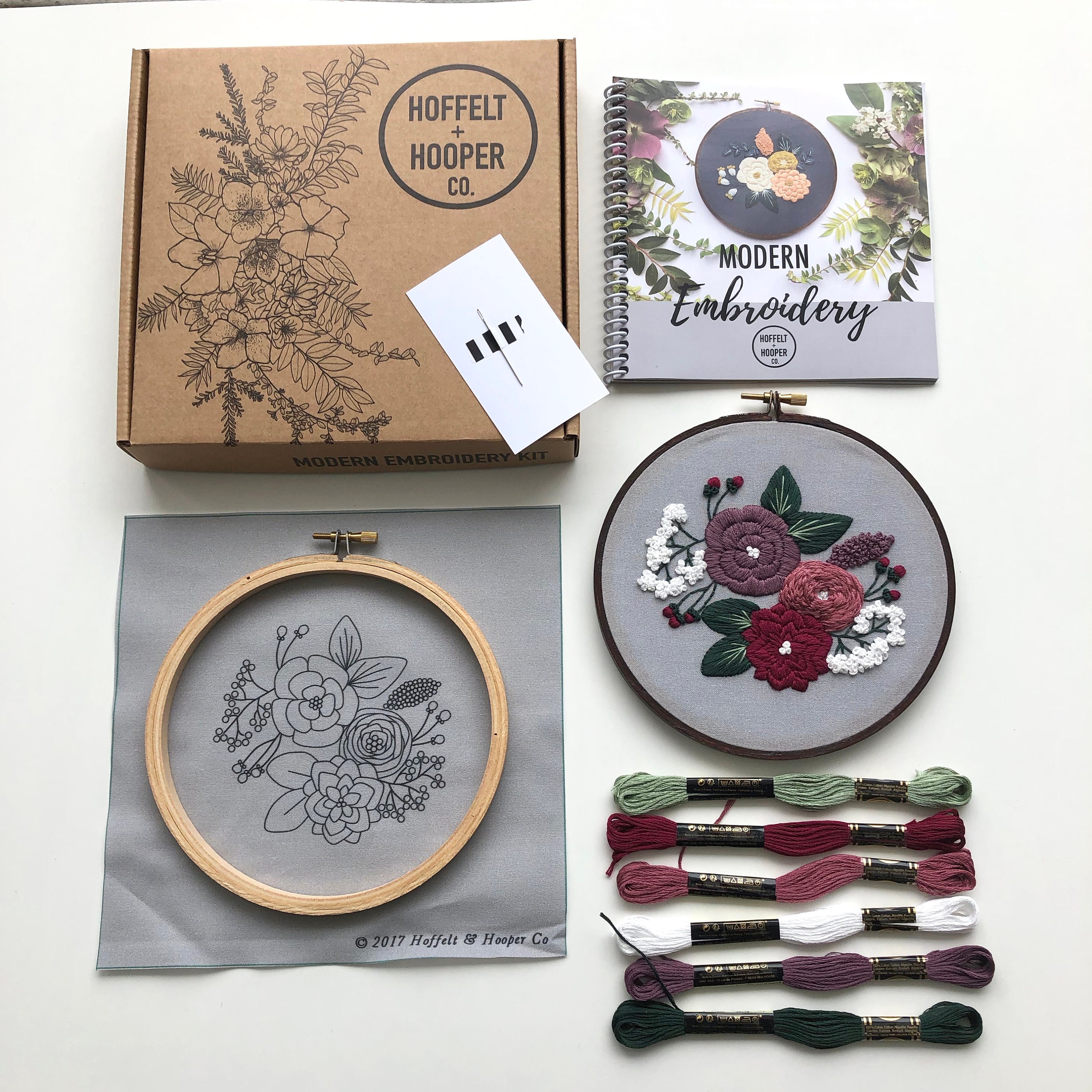 Hand Embroidery Kit Beginner Embroidery Kit Modern Embroidery - Etsy