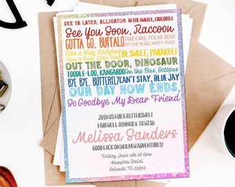 See You Later Invite - Etsy